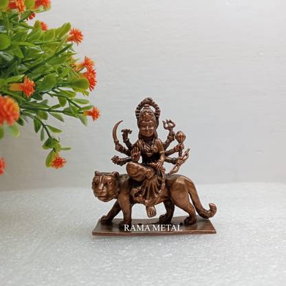 RAMA METAL COPPER DURGA MAA IDOL Decorative Showpiece - 7 cm Price in ...