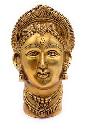 Brass Idols Brass Gouri Face Parwathi Head Parvati Mukut Gowri Face ...