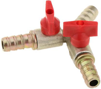 Calandis 3 Way Y Shaped Gas Fuel Valve - Brass Barbed Y Shaped Ball ...