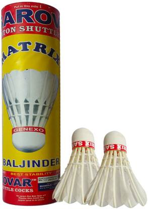 Rioff Shuttlecock Badminton Shuttlecock Duck Feather Shuttlecock Pack ...