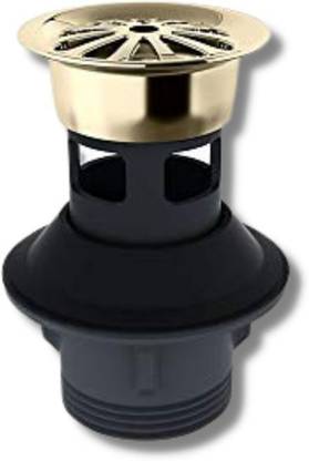 KOHLER Drain with overflow hole (Vibrant French Gold) Sink Plug, Tub ...