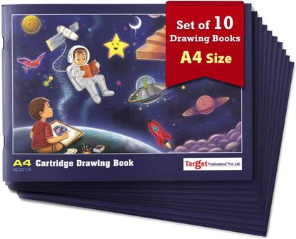 Woodsnipe Cartridge Drawing Book for Kids | A4 Size| 36 White Blank ...