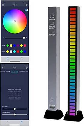 maycreate 32 Bit Voice Activated Led Light, Bluetooth RGB Music Level ...