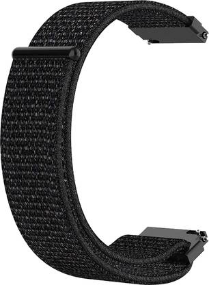 ACM Watch Strap Nylon Loop for Beatxp Exact Smartwatch Belt Black Smart ...