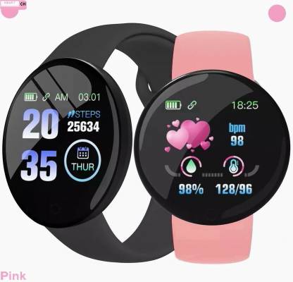 Jocoto FW96_D18PINK ADVANCE distance sedentary Macaron Smartwatch Pink ...