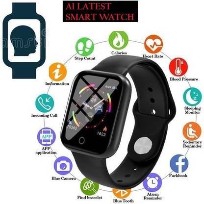 Stybits S516(A1) ADVANCE FITNSESS TRCAKER STEP COUNT SMART WATCH BLACK ...