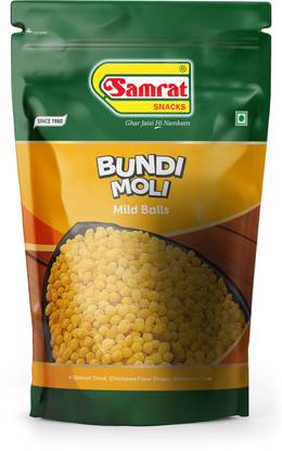 Samrat BUNDI MOLI Mild Balls Crispy & Salted Taste Namkeen|Ghar Jaisi ...
