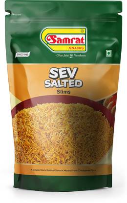 Samrat SEV SALTED Slims Tangy & Crispy Taste Namkeen|Ghar Jaisi Hi ...