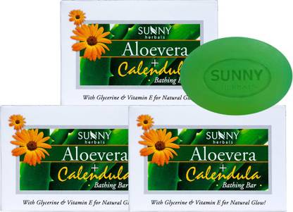 Sunny Herbals Aloe Vera and Calendula Soap - Price in India, Buy Sunny ...