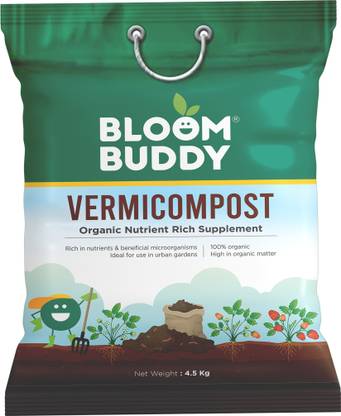 Bloom Buddy Vermicompost 4.5Kg (Organic Manure) Fertilizer, Manure ...