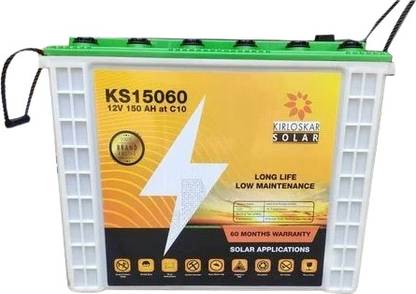 kirloskar 150AH C10 Flooded Solar Battery Price in India - Buy kirloskar 150AH C10 Flooded Solar ...