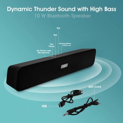 Buy cinefx Portable TV Soundbar 2 Powerful Inbuilt speaker Made in ...