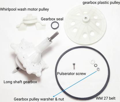 vinad WHIRLPOOL LONG SHAFT GEARBOX FOR SEMI AUTOMATIC WASHING MACHINE ...