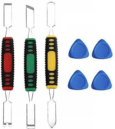 wroughton Set of 3 Dual End Metal Spudger With 4 Opener for Mobiles ...