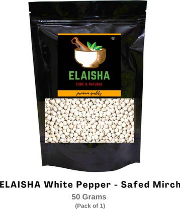 ELAISHA White Pepper Whole Safed Mirch Pure & Natural Price in India ...