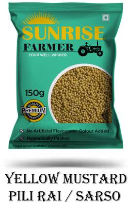 SUNRISE FARMER Premium Quality Yellow Mustard Seeds / Pili Rai / Pili ...