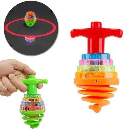 lifestylesection Flashing Music Gyro Toys Light Up Spinning Tops ...