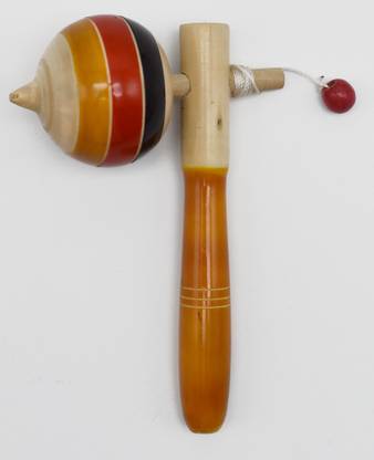 justhandmade Wooden String Top With Handle For Kids, Colors May Vary ...