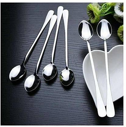 Convay Ice Tea Coffee Long handel set 6 Disposable Stainless Steel Ice Tea Spoon Set Price in ...