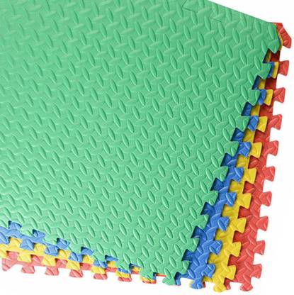 Fitness Guru EVA Interlocking Floor Mat for Yoga,Exercise|16 Sqft ...
