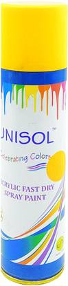Ninetales Unisol Multi-Surface Acrylic Fast Dry Spray Paint Yellow ...