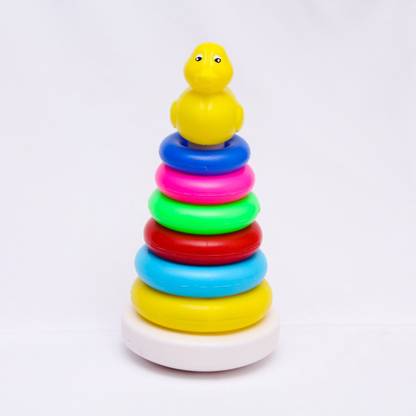 Kidsbuddy Yellow Duck Stacking Rings Toy - Yellow Duck Stacking Rings ...