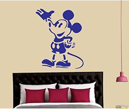 HOMEEX Mickey Mouse Modern Wall Design Stencils for Wall Painting FOR ...