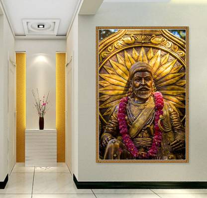 Shivaji Maharaj Vinyl Sticker Fine Art Print - Religious posters in ...
