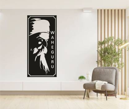 Mini Cards & Decor Items Waheguru Nanak Ji Sikh Wall Sticker or Gumming ...