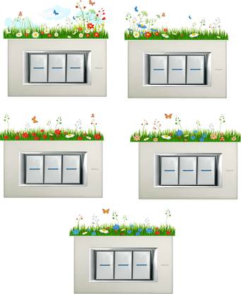 Happy Walls 35 cm Switchboard stickers types of grass Self Adhesive ...