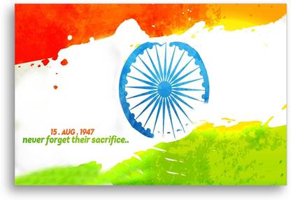 PRINTHUBS Indian Flag Tiranga Posters For Room Home office Wall Decor ...