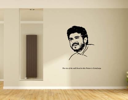 PEACOCKRIDE 60 cm Ajith Kumar Wall Decal Self Adhesive Sticker Price in ...