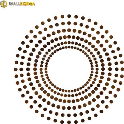 wall kendra brown ring circle 3d acrylic material Medium Self Adhesive ...