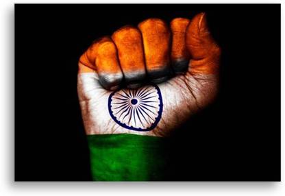 PRINTHUBS Indian Flag Tiranga Posters For Room Home office Wall Decor ...