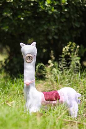 pluchi Ms. Long Neck - Cotton Knitted Stuffed Soft Toy For Babies ...