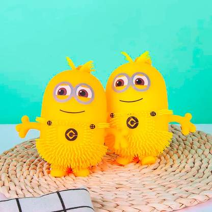 Amazing Pack of 2 Inflatable Puffer Ball Squishy toy cartoon minion ...