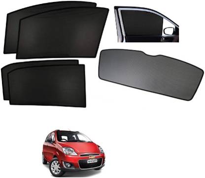 AuTO ADDiCT Side Window, Rear Window Sun Shade For Chevrolet Spark ...