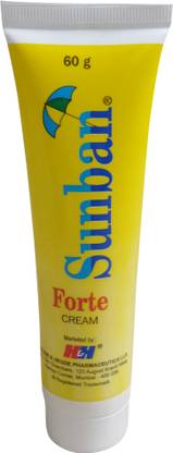 sunban Forte Cream Broad Spectrum Sunscreen - SPF 50 PA++++ - Price in ...