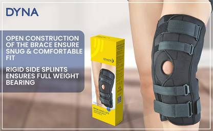 Dyna Hinged Knee Brace Open patella Innolife, Size Large Knee Support ...