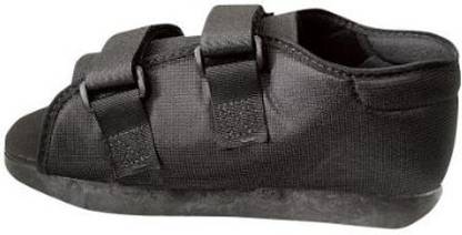Medline Semi Rigid Post Op Shoes Large Men Black Knee, Calf & Thigh ...