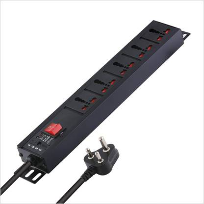 MX 5 OUTLET UNIVERSAL POWER STRIP 15 AMP. WALL MOUNT 2720_3M 5 Socket ...