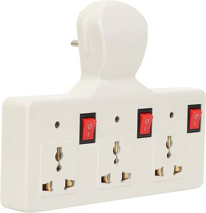 carexo 250 volts Three pin Multi Plug Point 3 Socket Extension Boards ...