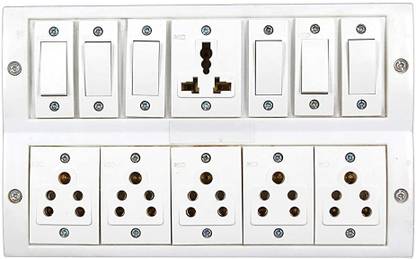 Aqeeq Extension Board 6A 6 Socket 6 Switch 3 Meter 1.5 mm Long Wire ...