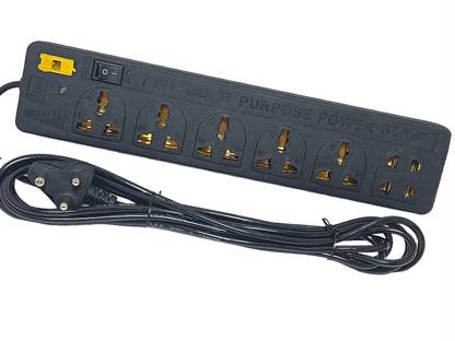 K SHRIJI HEAVY-DUTY 7Socket & 1 Switch Extension Board With 3 Mtr Long ...