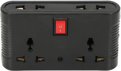 oe 4 Way Power Plug 4 Socket Surge Protector (Black) 4 Socket Extension ...