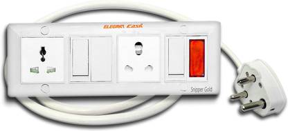 Elegant Casa Extension Board 6/16Amp Safety Shutter Socket and 6Amp ...
