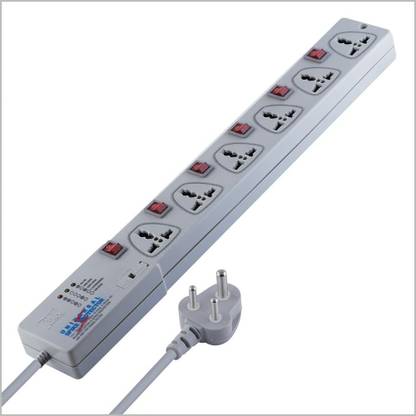 MX Surge Protector & Spike Guard With 6 Universal Socket, Individual ...