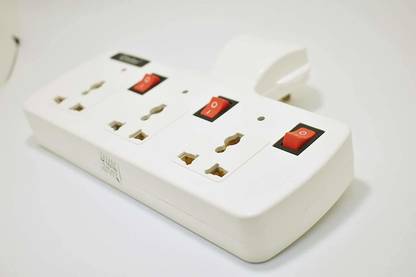 ZOPTER ENTERPRISE 250 Volts Three pin Multi Plug Point Cordless Wall ...