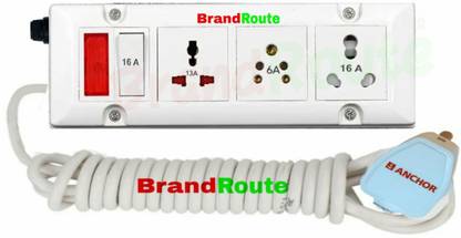 BrandRoute Multi socket Extension Board Heavy Duty 3 Socket Extension ...