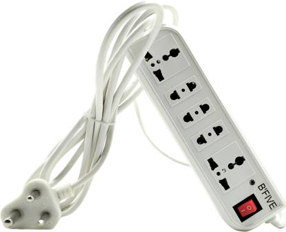 b'five power strip 5 Sockets With Switch & 2.5 Meter Heavy Duty Cord 3 ...